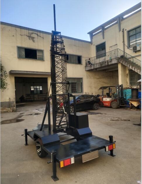 25m Cell On Wheels Communication Telescopic Antenna Pole Tv Mobile ...