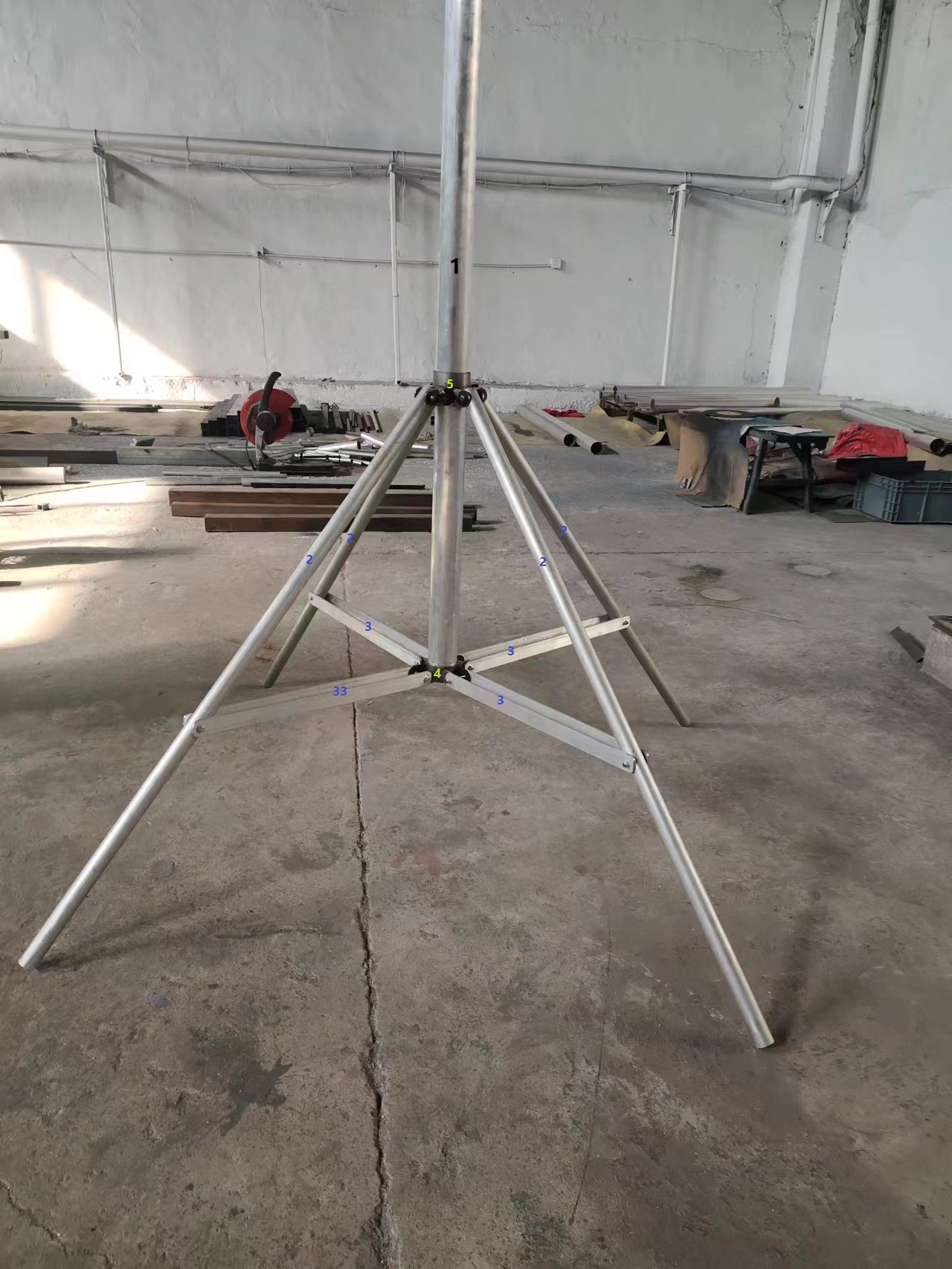 Portable Telescoping Mast 20ft Aluminum Telescopic Mast Hand Push Up 6m ...