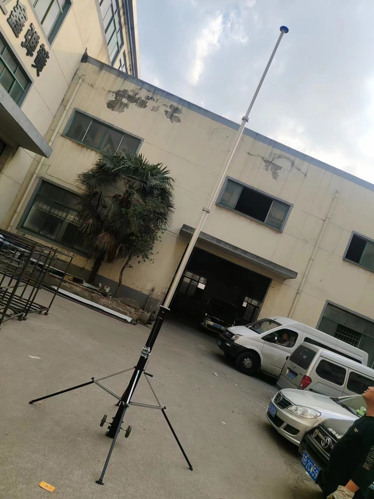 10m Winch Up Mast Aluminum Light Weight Sports Filming Pole Portable ...