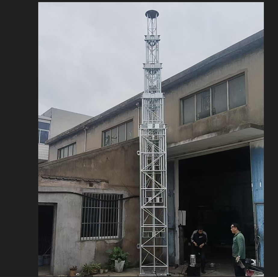 20m Retractable hand crank Tower Cell On Wheels Tower Portable Cell ...