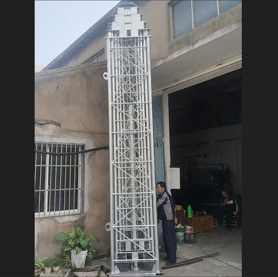 20m Retractable hand crank Tower Cell On Wheels Tower Portable Cell ...