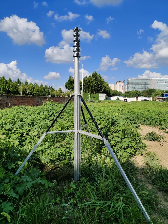 30 Ft Telescopic Antenna Mast Aluminum Hand Push Up 9m Antenna Mast ...