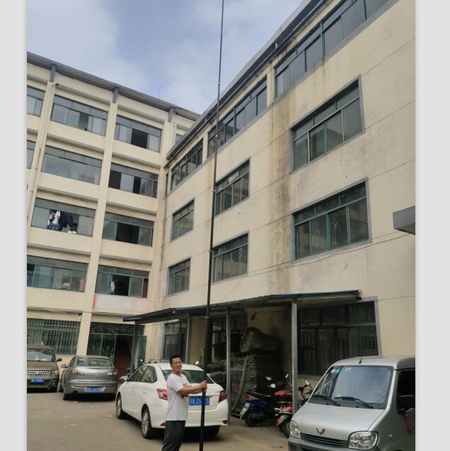 40 Ft Telescopic Antenna Mast TV Survey Station Mast Hand Crank Up ...